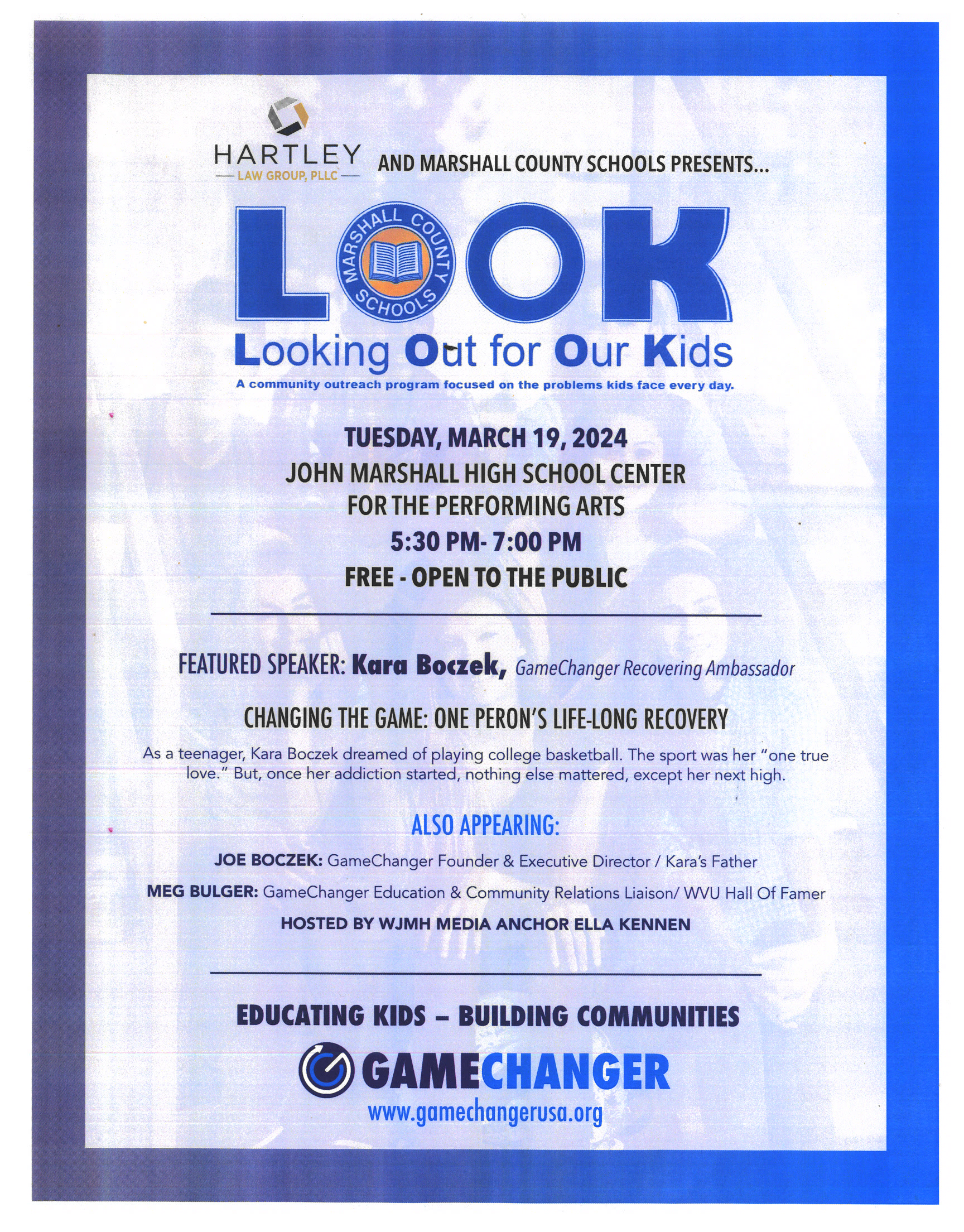 GameChanger will be at John Marshall High School on March 19, 2024 ...